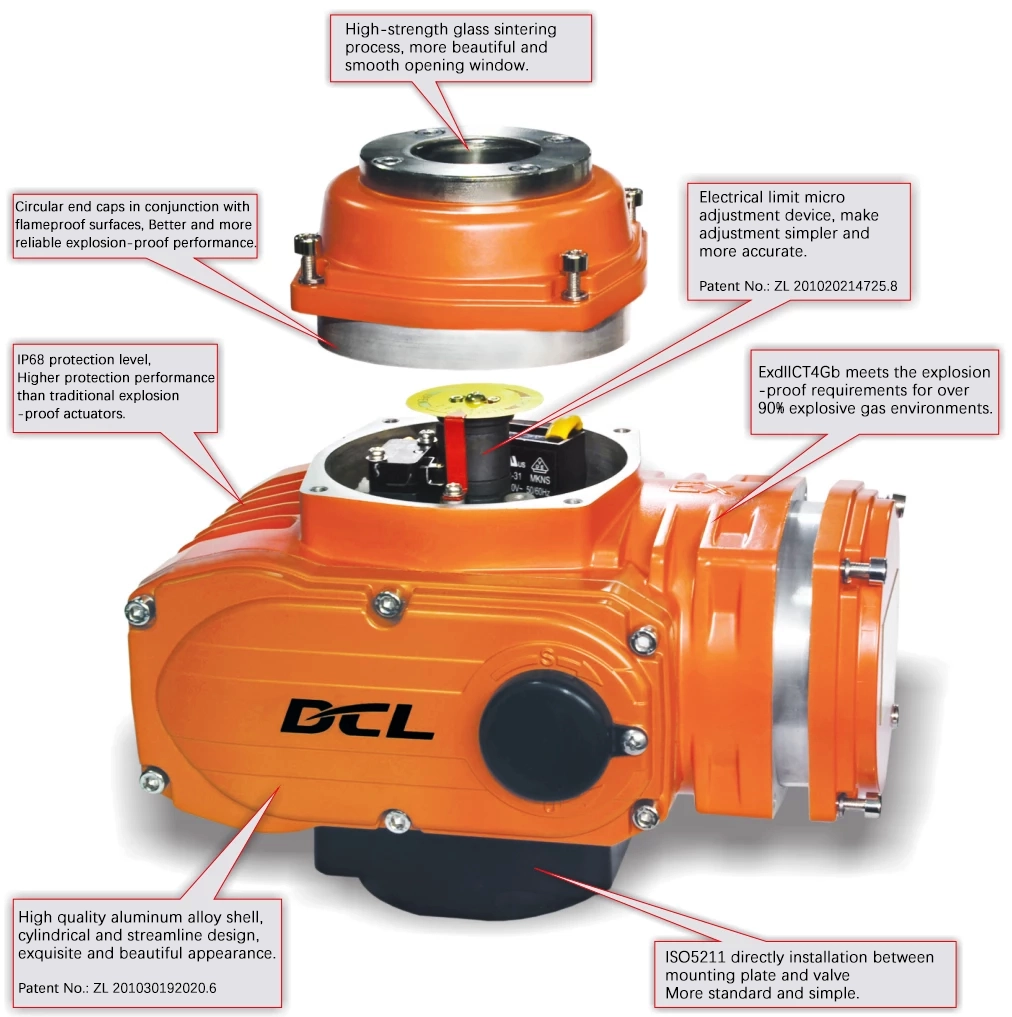 规格参数 - DCL-Ex10 - 防爆系列执行器 - 武汉华易官网 - DCL 华易智控