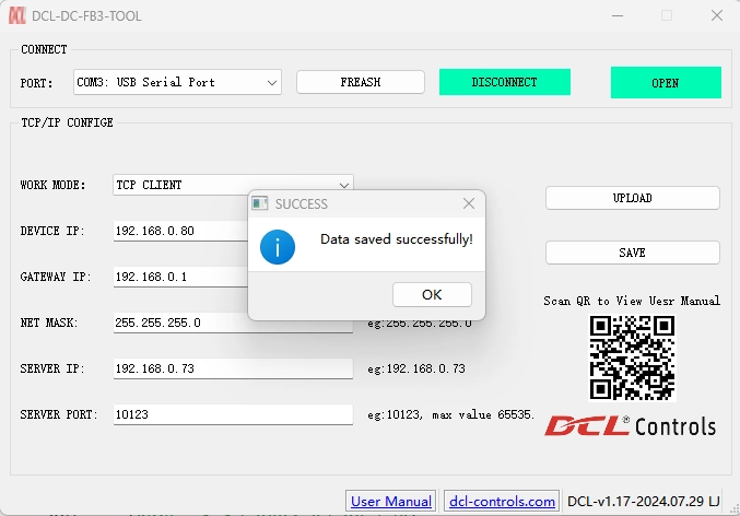 DC-FB3 使用说明书 - 武汉华易官网 - DCL 华易智控